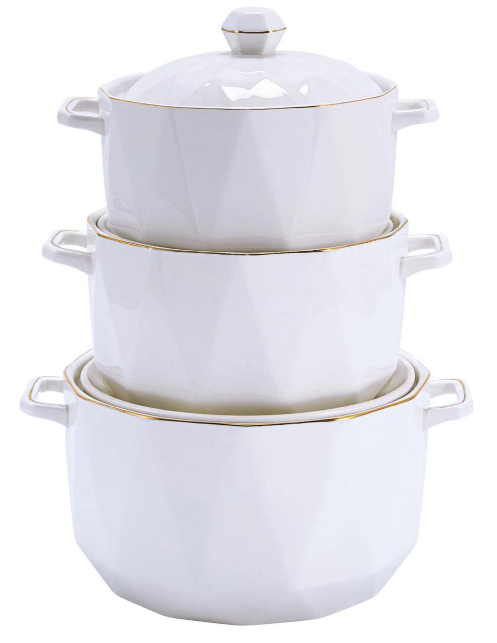 THREE Serving DIAMOND POT SET – Abby Home